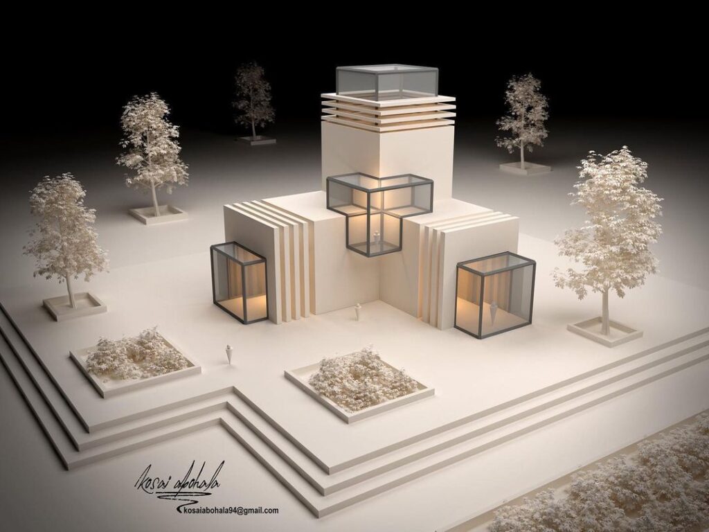 Maravillosas maquetas arquitectónicas por Arch.kosai abohala